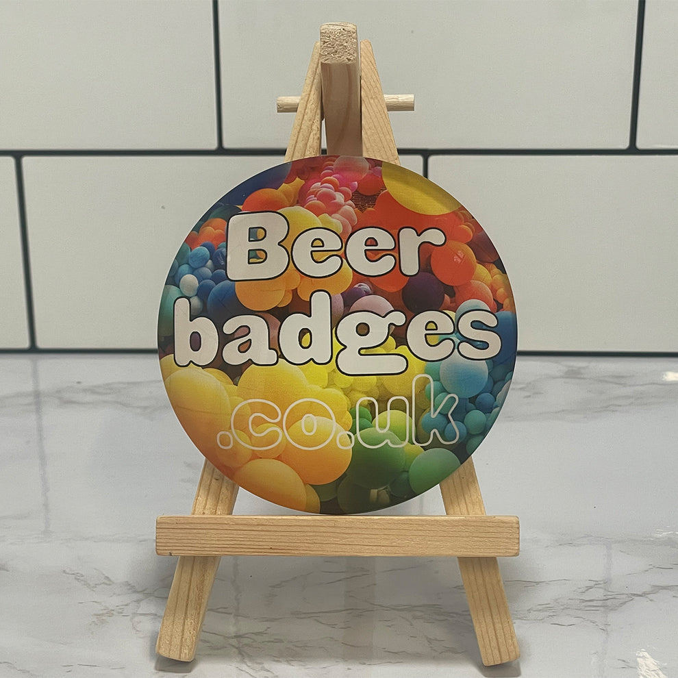 Round Acrylic Frog Eye Beer Lens – beerbadges.co.uk